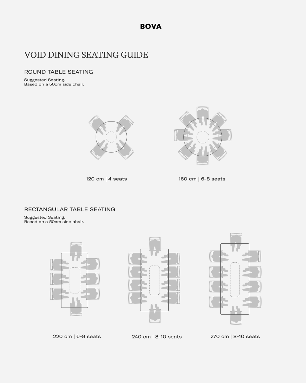 VOID | ROUND NATURAL STONE DINING TABLE – bova gallery